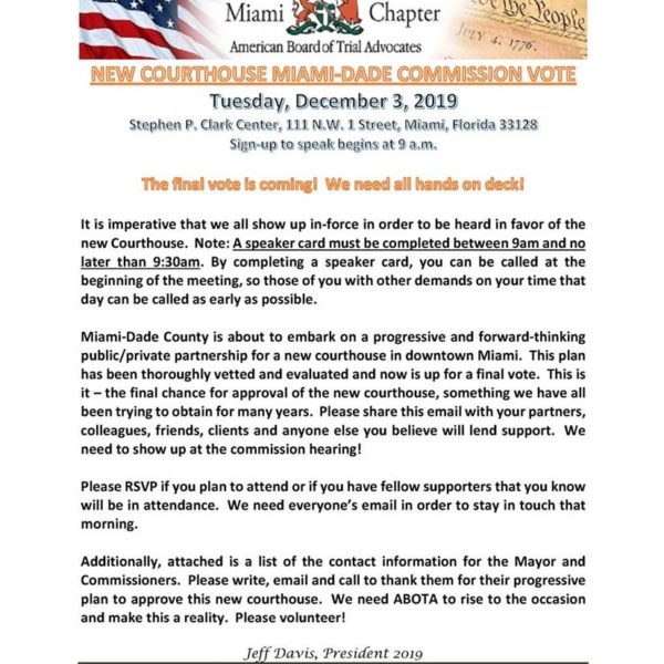 In the News | ABOTA - American Board of Trial Advocates Miami Chapter